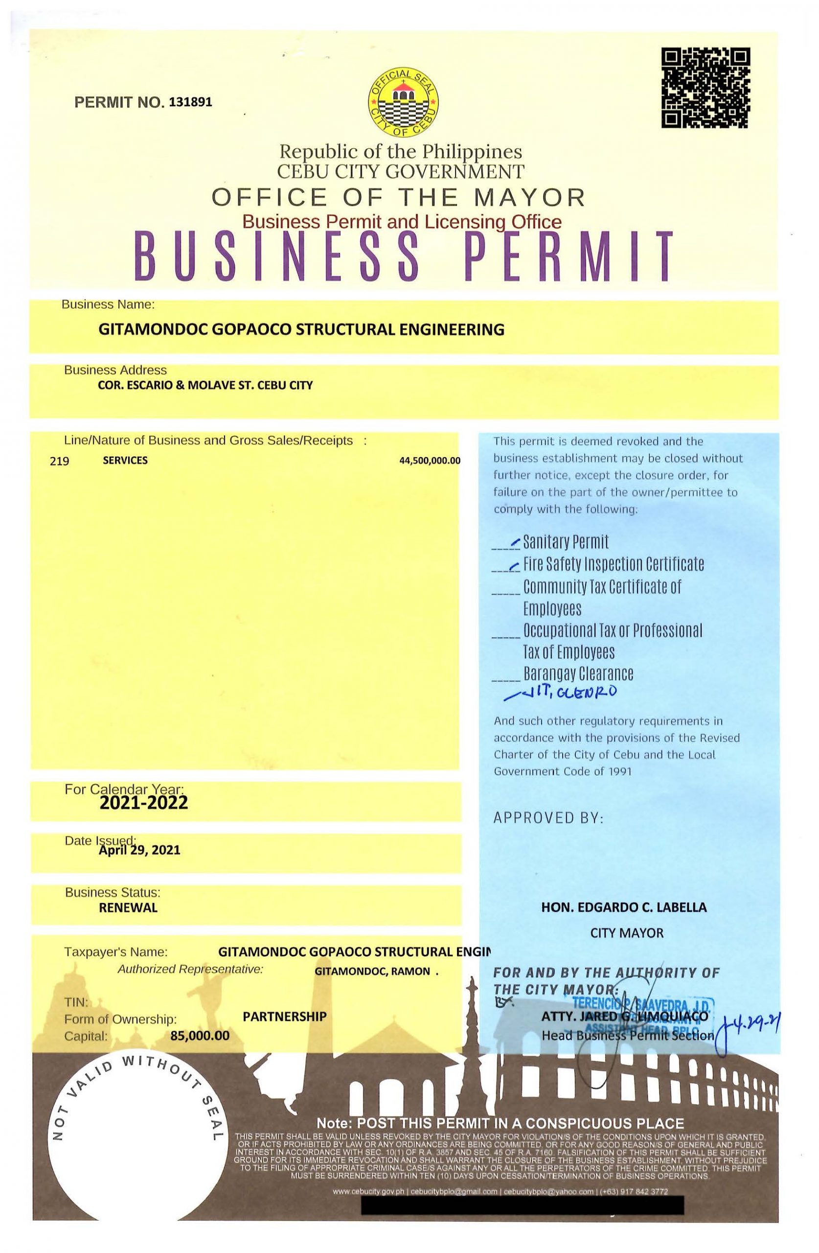 About Us - Gitamondoc-Gopaoco Structural Engineering